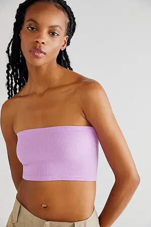 Free People Adrienne Bandeau Top Bubble Tea