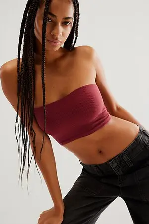 Free People Adrienne Bandeau Top Cordovan