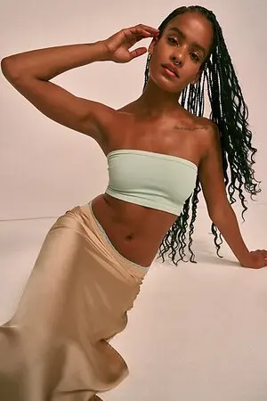 Free People Adrienne Bandeau Top Wet Sage