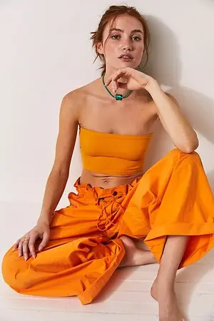 Free People Adrienne Bandeau Top Yellow