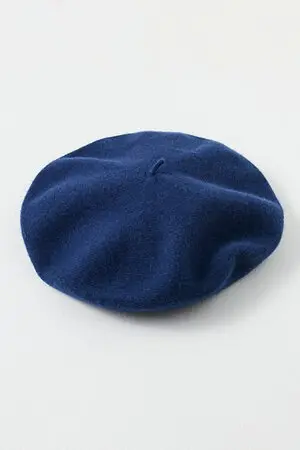 Free People Margot Slouchy Beret Blue