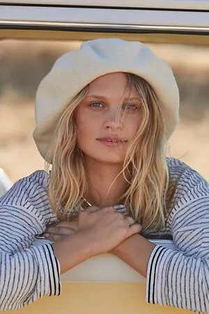 Free People Margot Slouchy Beret Bouleau