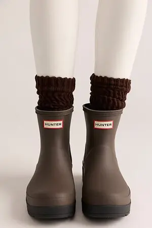Hunter Play Short Wellies Brown
