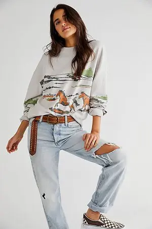 Crew Neck Kaftans Tunics