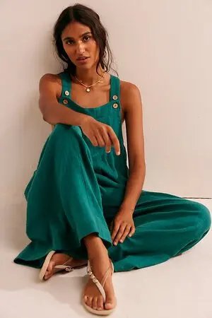 Free People Sun-Drenched Overalls Bayou