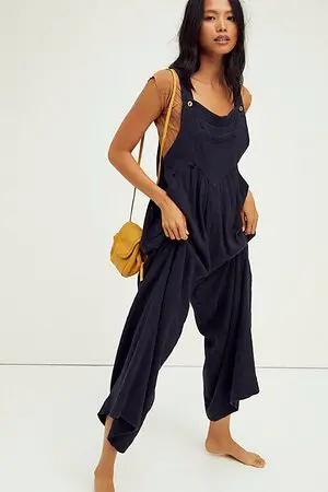 Free People Sun-drenched Overalls - Black