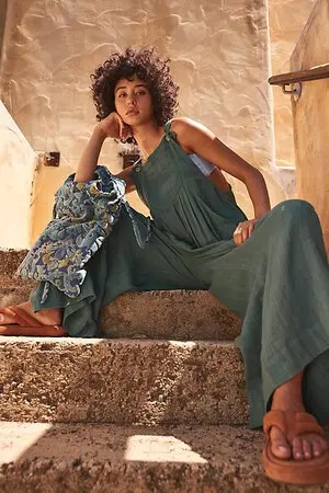 Free People Sun-Drenched Overalls Jaded