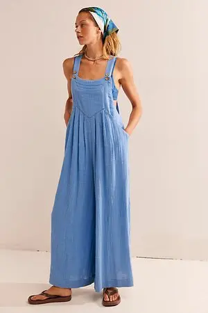 Free People Sun-Drenched Overalls Provence