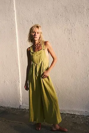 Free People Sun-Drenched Overalls Sprout