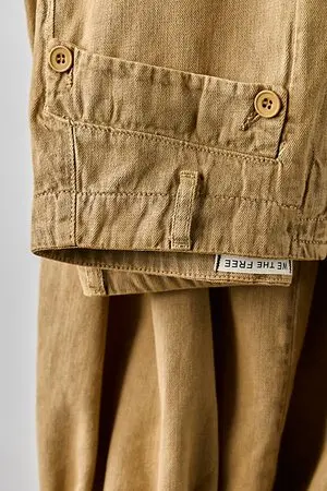 Free People We The Free Lotus Balloon Jeans - Mustard