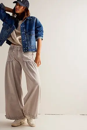 Free People We The Free Lotus Balloon Jeans Overcast