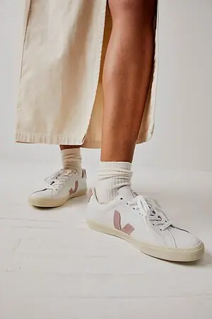VEJA Esplar Leather Sneakers Natural / Babe