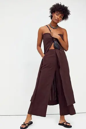 Free People Free People Banita Set Cocoa Bean