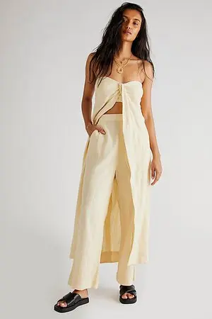 Free People Free People Banita Set Summer Khaki