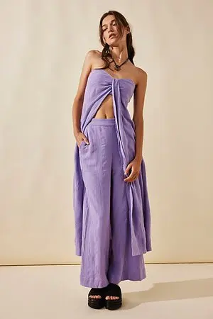 Free People Free People Banita Set Violet Tulip
