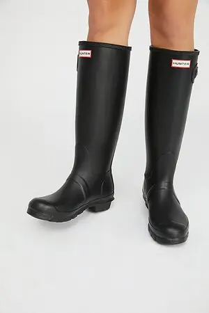 Hunter Rubber Rain Boots - Black