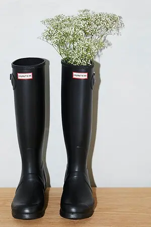 Hunter Rubber Rain Boots - Black