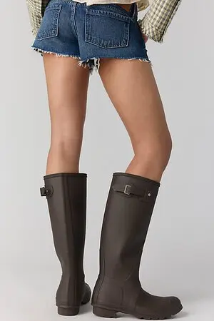 Hunter Rubber Rain Boots - Brown
