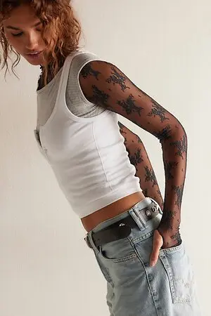 Free People Lady Lux Layering Top - Black