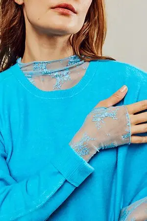 Free People Free People Lady Lux Layering Top Blue Bell