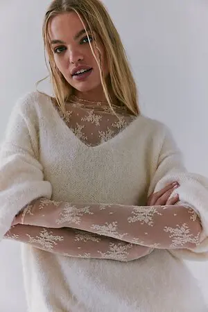 Free People Lady Lux Layering Top - Evening Creme