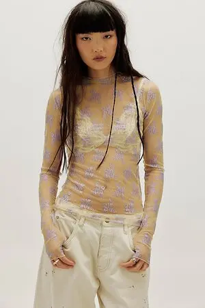 Free People Lady Lux Layering Top - Sugared Violet