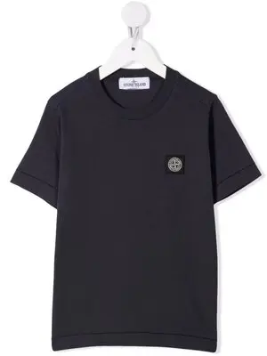 Stone Island Kids T-shirt With Logo Patch