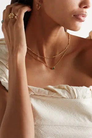 Yvonne Léon 18-karat Emerald Pendant Necklace