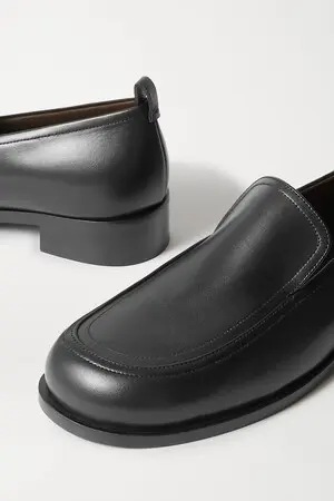 THE ROW Penny Leather Loafers