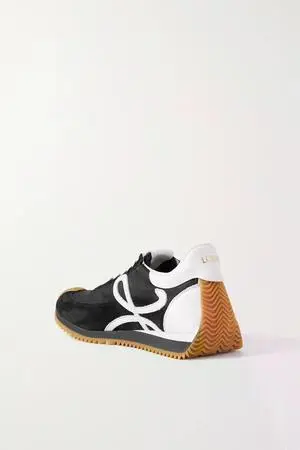 Loewe Flow Logo-appliquéd Leather Sneakers