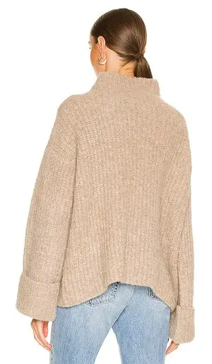 WEEKEND STORIES Antoinette Pullover In Beige