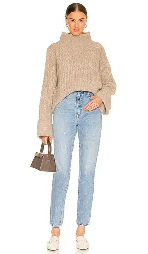WEEKEND STORIES Antoinette Pullover In Beige