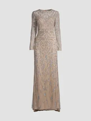 Mac Duggal Sequin Column Gown