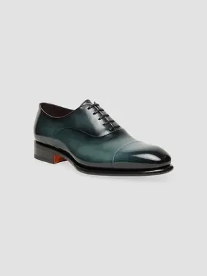 Santoni Lace-up Leather Dress Shoes