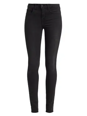 L'Agence Marguerite High-rise Skinny Jeans Dark Graphite