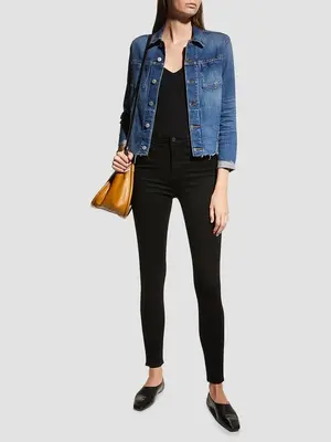 L'Agence Marguerite High-rise Skinny Jeans - Noir