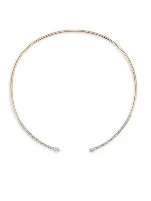 ANITA KO Women's 18K Gold & Diamond Marquis Pavé Split Choker - Rose Gold - Rose Gold