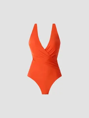 Miraclesuit Rock Solid Wrapsody One-piece Swimsuit - Arancio