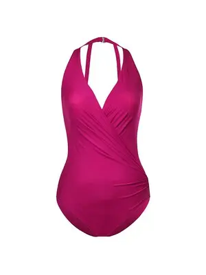 Miraclesuit Rock Solid Wrapsody One-piece Swimsuit Framboise