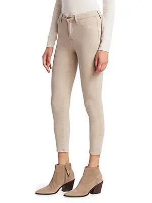 L'Agence Margot High-rise Ankle Skinny Jeans - Biscuit