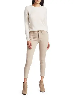 L'Agence Margot High-rise Ankle Skinny Jeans - Biscuit