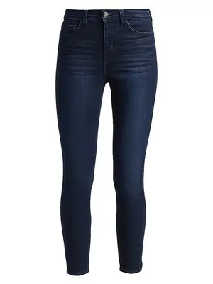 L'Agence Margot High-rise Ankle Skinny Jeans Marino Blue