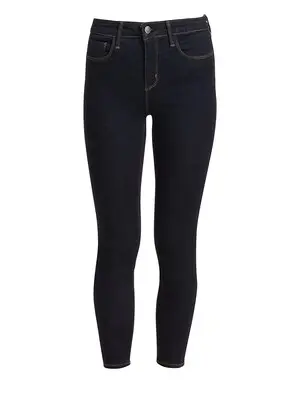 L'Agence Margot High-rise Ankle Skinny Jeans Midnight