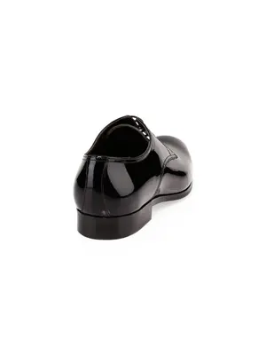 To Boot New York Aalborg Lace-up Patent Leather Derby Shoes - Vernice Nero