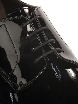 To Boot New York Aalborg Lace-up Patent Leather Derby Shoes - Vernice Nero