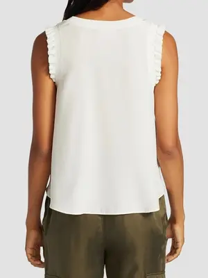 Cinq À Sept Tous Les Jours Lenore Silk Tank - Ivory
