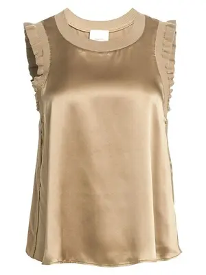 Cinq À Sept ​tous Les Jours Lenore Silk Tank Pewter
