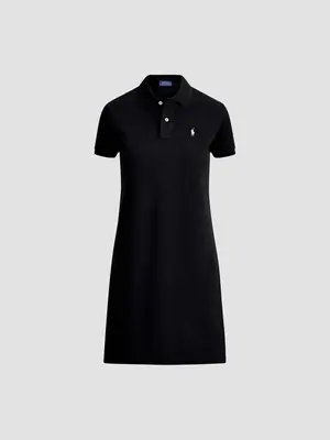 Polo Ralph Lauren Cotton Mesh Short-sleeve Polo Dress - Office Blue