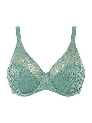 Chantelle Norah Full Coverage Molded Stretch Lace Bra Laurel Green