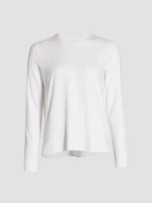 Majestic Filatures Soft Touch Long Sleeve Tee - Blanc